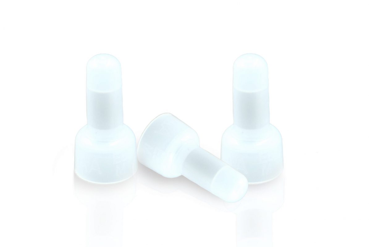 Nylon CE2 Transparent Closed End Cable Cap Crimp Connector - Protective ...