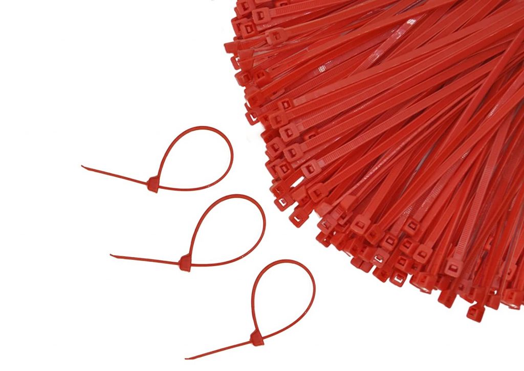 200 x 3.6 mm Cable Ties Red (Pack of 100 pcs) – Globomotive Shop
